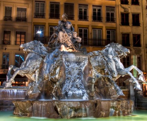 Photo Fontaine Bartholdi, Lyon | Redécouvrir Lyon en photo